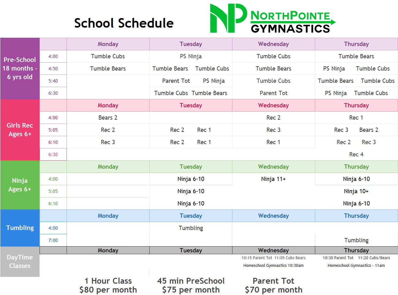 Welcome - NorthPointe Gymnastics